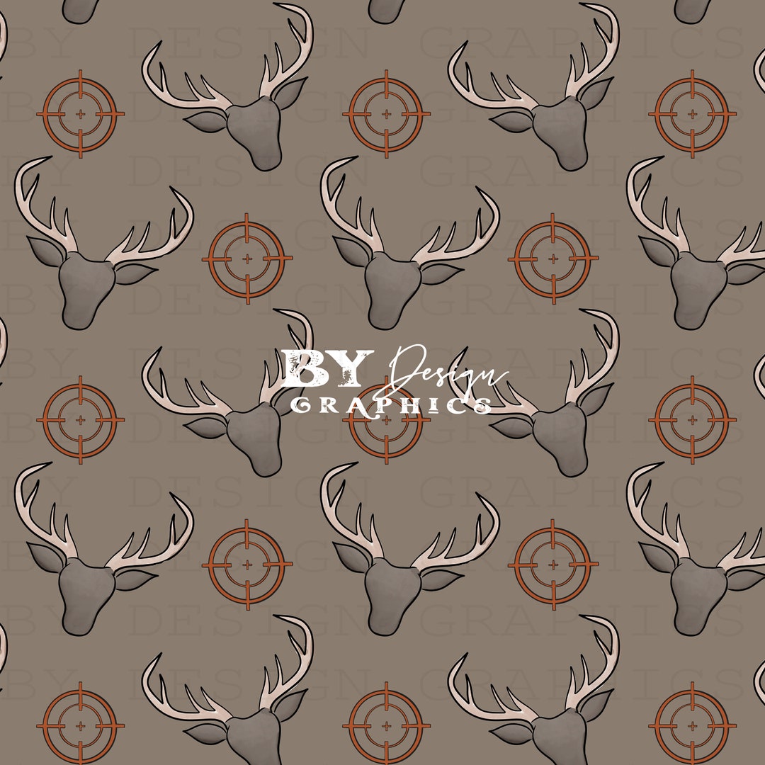 Woodlands Seamless Boy Hunting Seamless Deer Hunting Seamless Deer ...