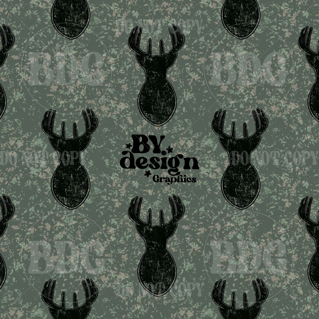 Camo Deer Seamless Boy Hunting Seamless Camo Buck Seamless Hunting ...