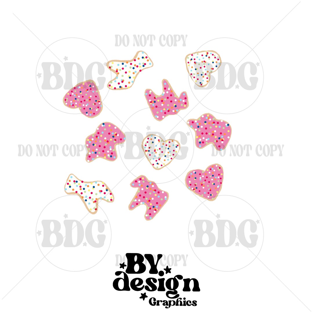 Animal Cookies PNG | Kid Cookies PNG | Pink Sprinkle Cookie Png ...