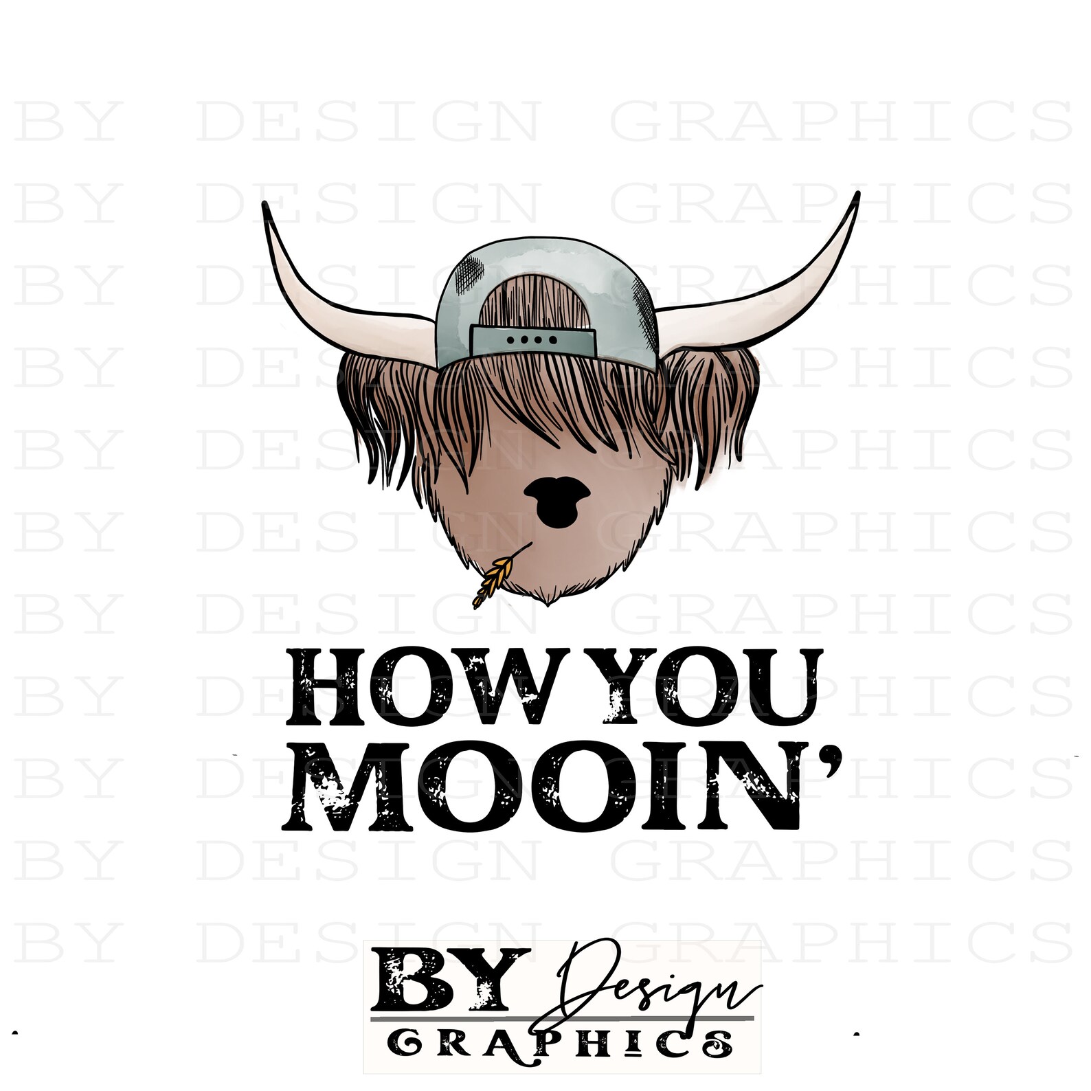 How You Mooin PNG Highland Cow Sublimation Cow Sub Funny - Etsy