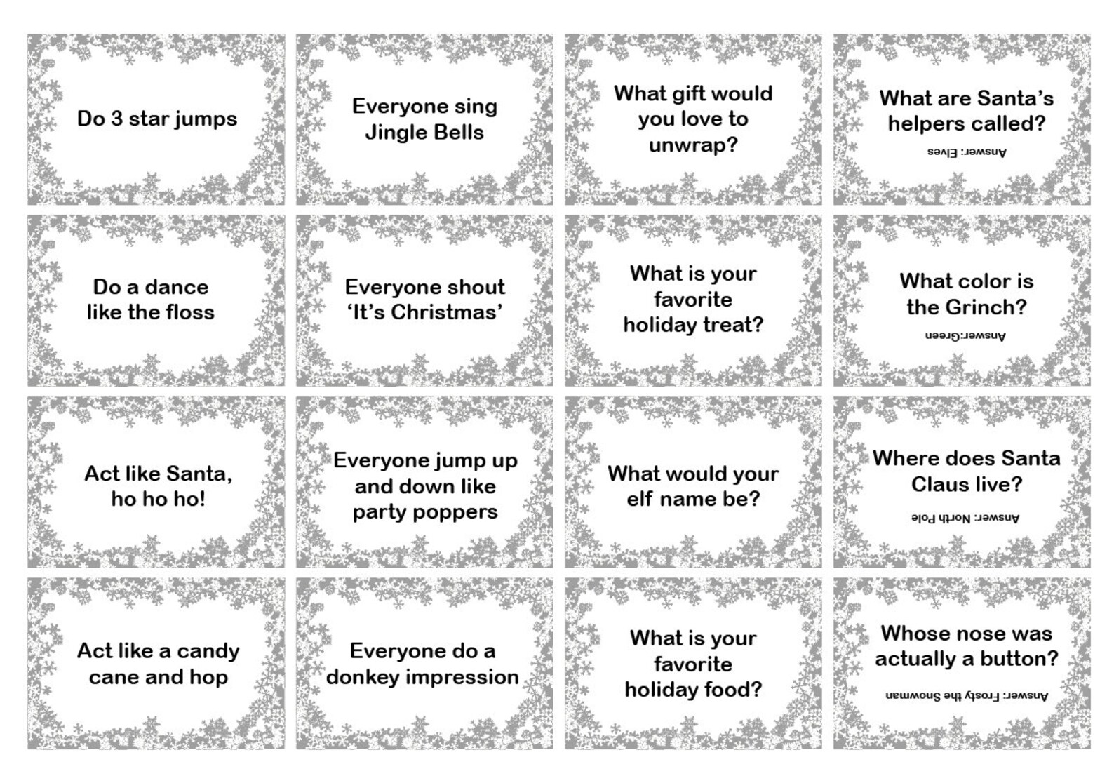 Pass the Parcel Forfeits, Christmas Game for Group, Holiday Party ...