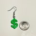 Dollar Sign Earrings - Money Symbol Jewelry - Green Cash Sign Charm - Etsy