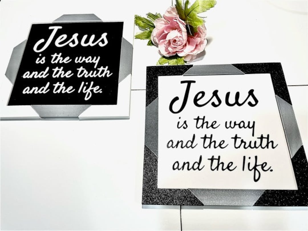 Framed Jesus Sign Jesus is the Way and the Truth and the Life Religious ...