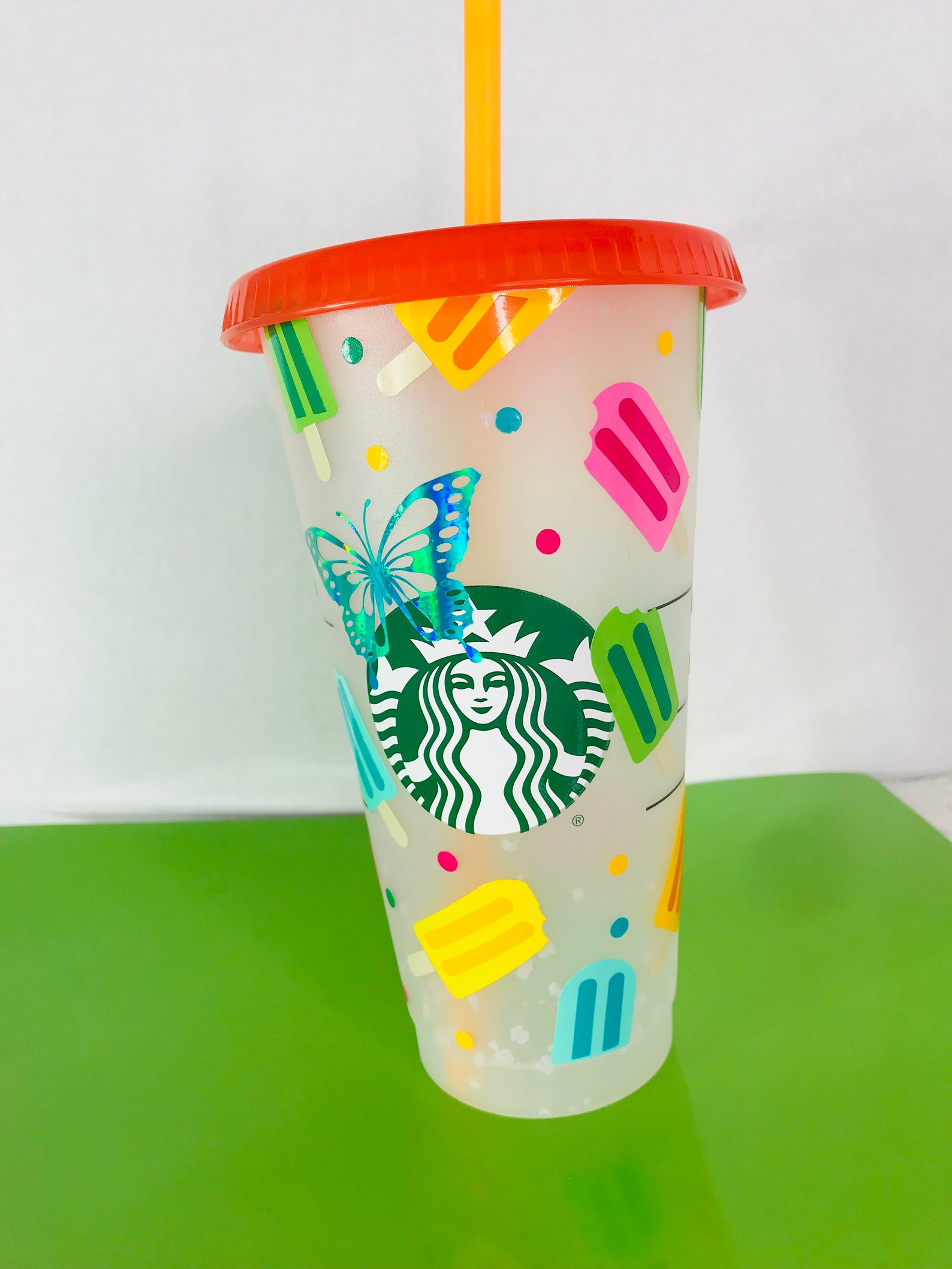 NEW I Starbucks Summer Popsicle Color Changing Cup Cold Cup - Etsy