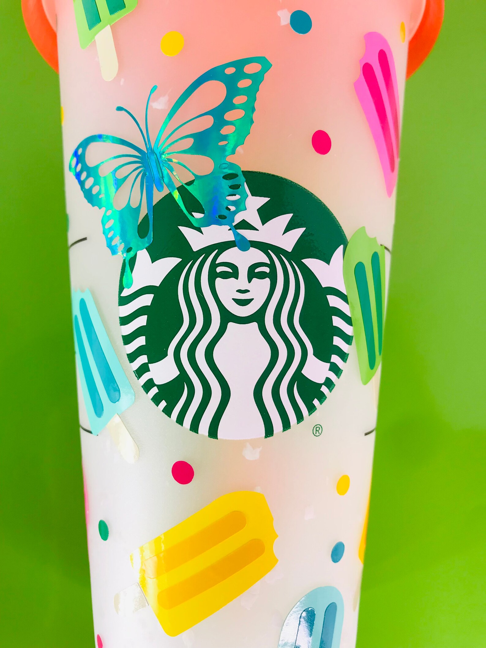 NEW I Starbucks Summer Popsicle Color Changing Cup Cold Cup - Etsy