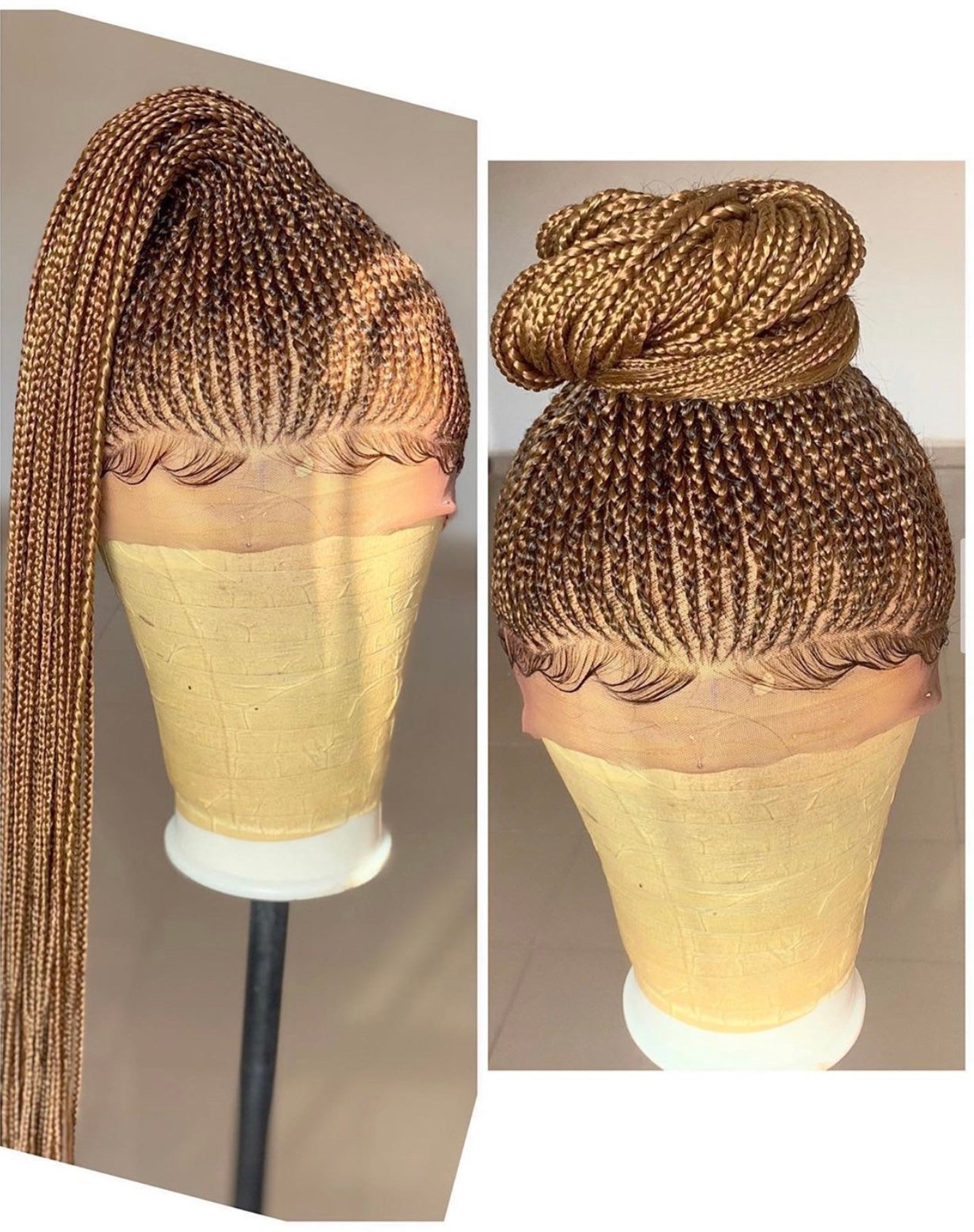 Full Lace Cornrow Braided Wig - Etsy