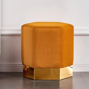 Upholstered Plush Velvet Pouffe Coffee Table Ottoman Stool - Etsy UK