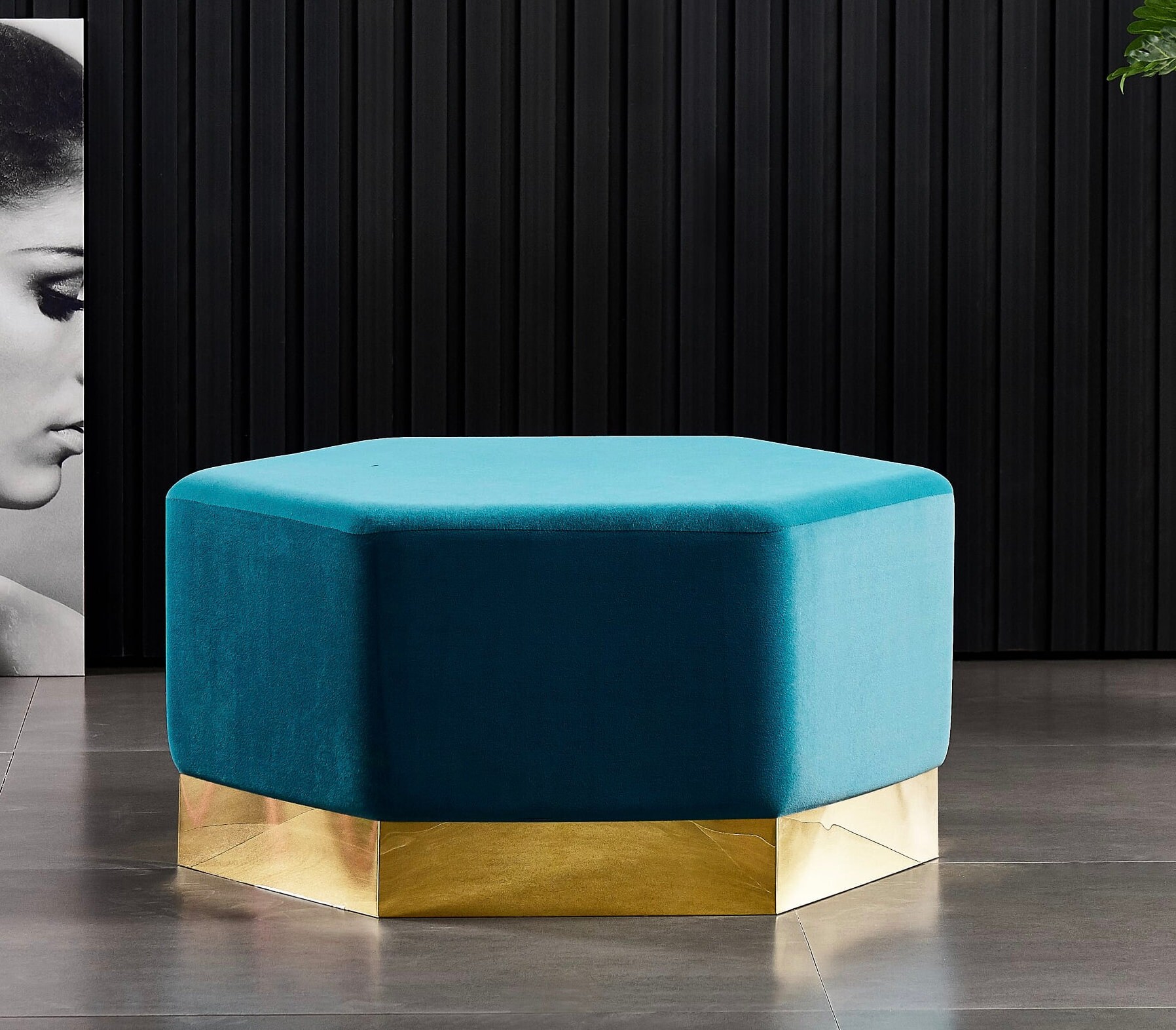 Upholstered Plush Velvet Pouffe Coffee Table Ottoman Stool - Etsy UK