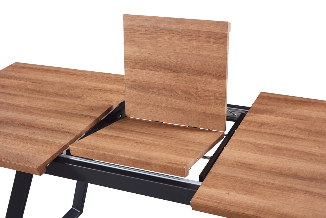 Extendable Dining Table MDF Wood / Marble Effect Table Top - Etsy UK