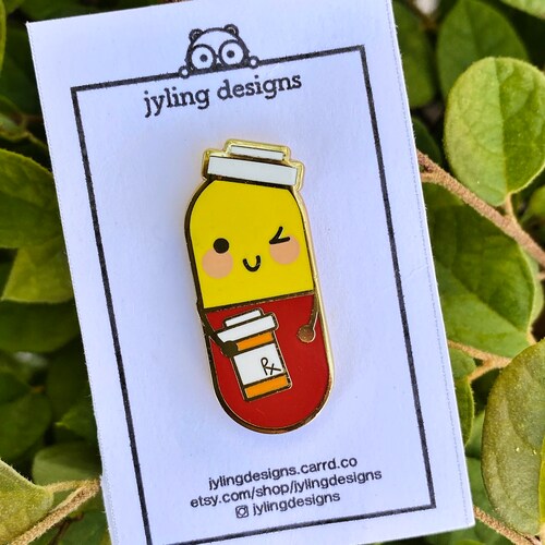 Pharmacy Captain Pill Enamel Pins Pharmacy Stickers Gifts - Etsy