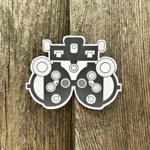 Phoropter Vinyl Stickers Optometry Decals Stickers | Etsy