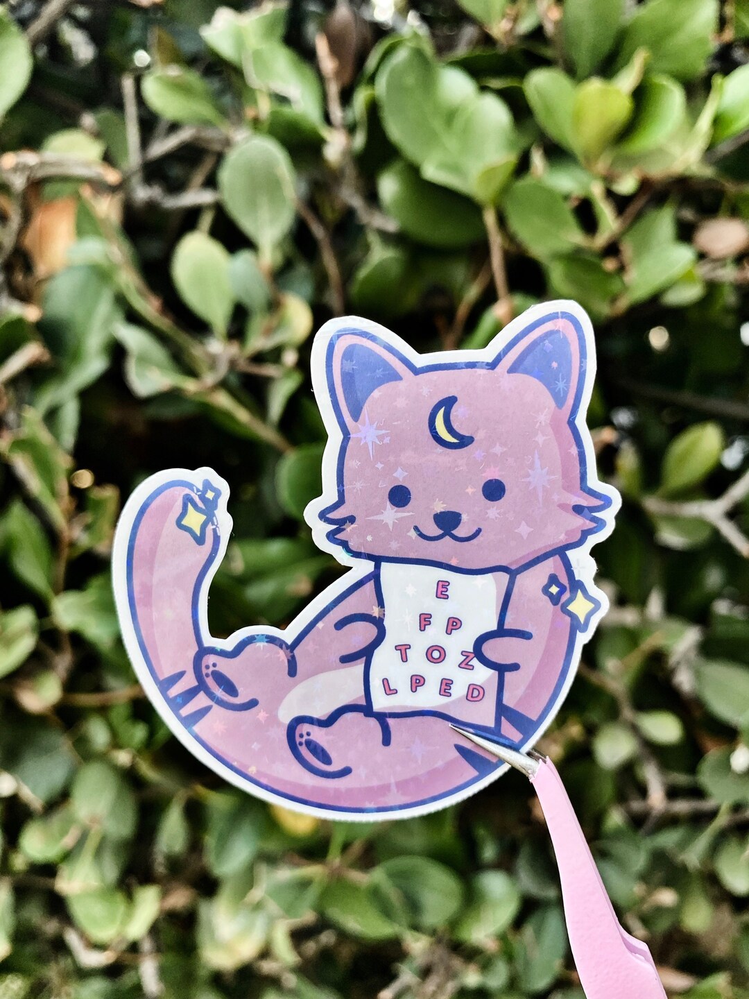 Luna | Cat X Snellen Chart Sticker | Optometry X Sailor Moon Inspired ...