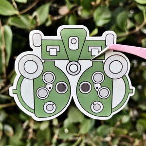 Phoropter Vinyl Stickers | Optometry Decals Stickers - Etsy