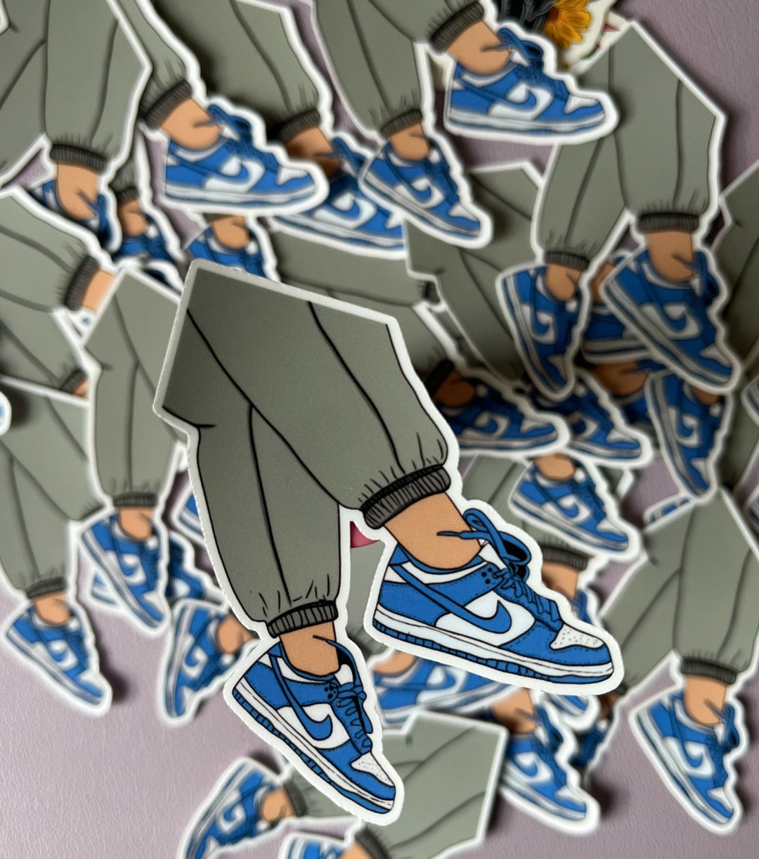 Blue Dunks Stickers | Sneakers - Etsy