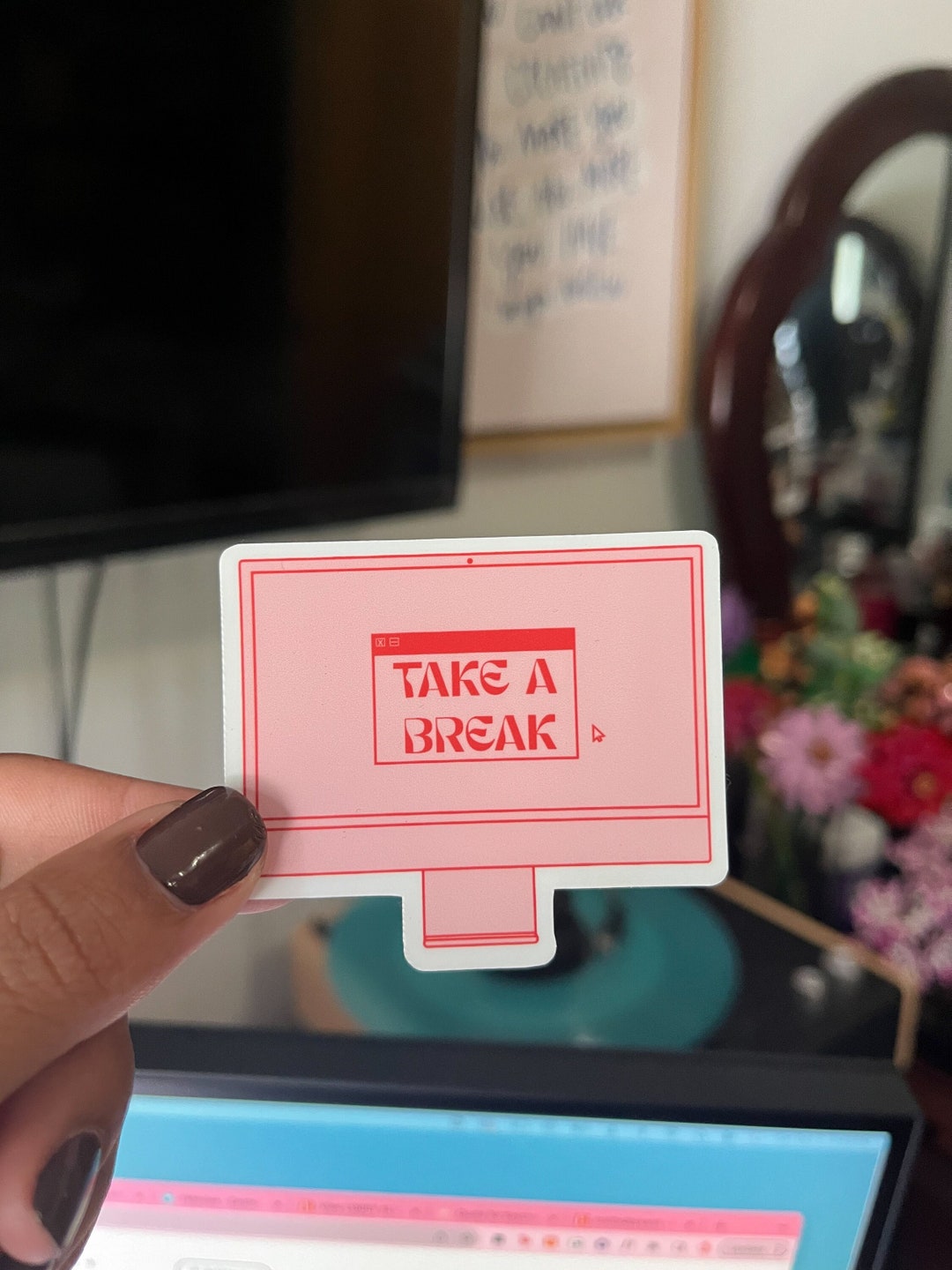 Take a Break Form Your Screen Sticker |sticker |take A Break - Etsy