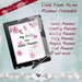 Cherry Blossom Themed Work From Home Planner in PDF Format; Print or ...