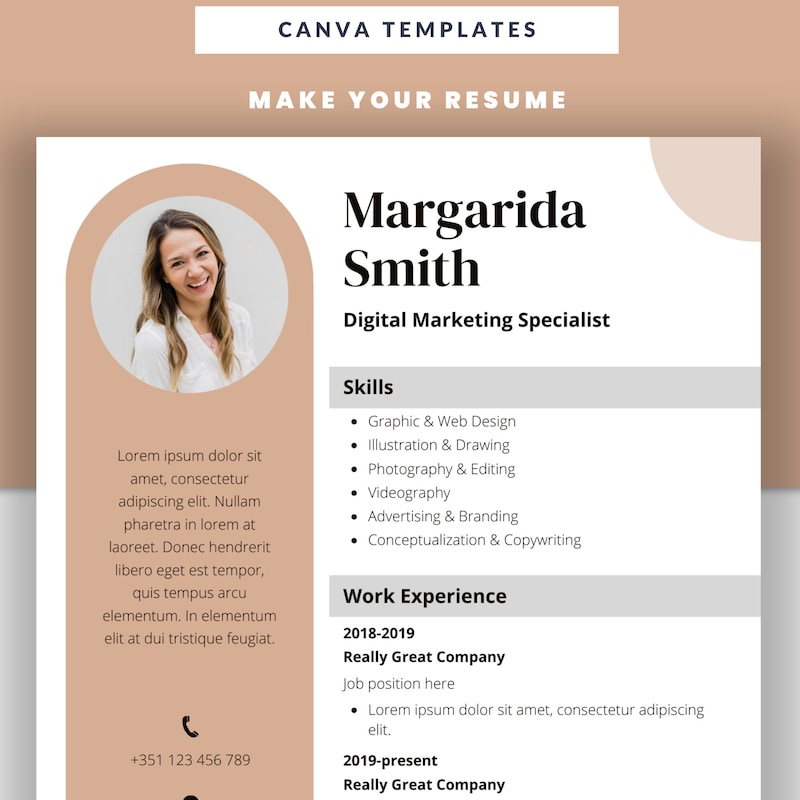 Fun Resume Template - Etsy