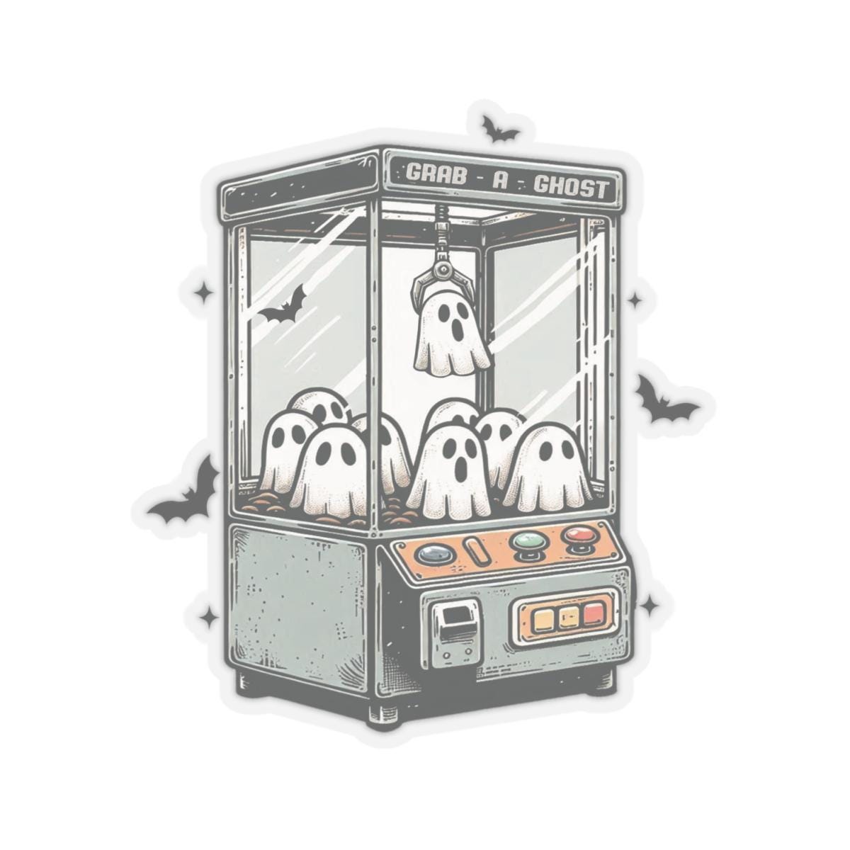 Ghost Vending Machine Sticker - Etsy
