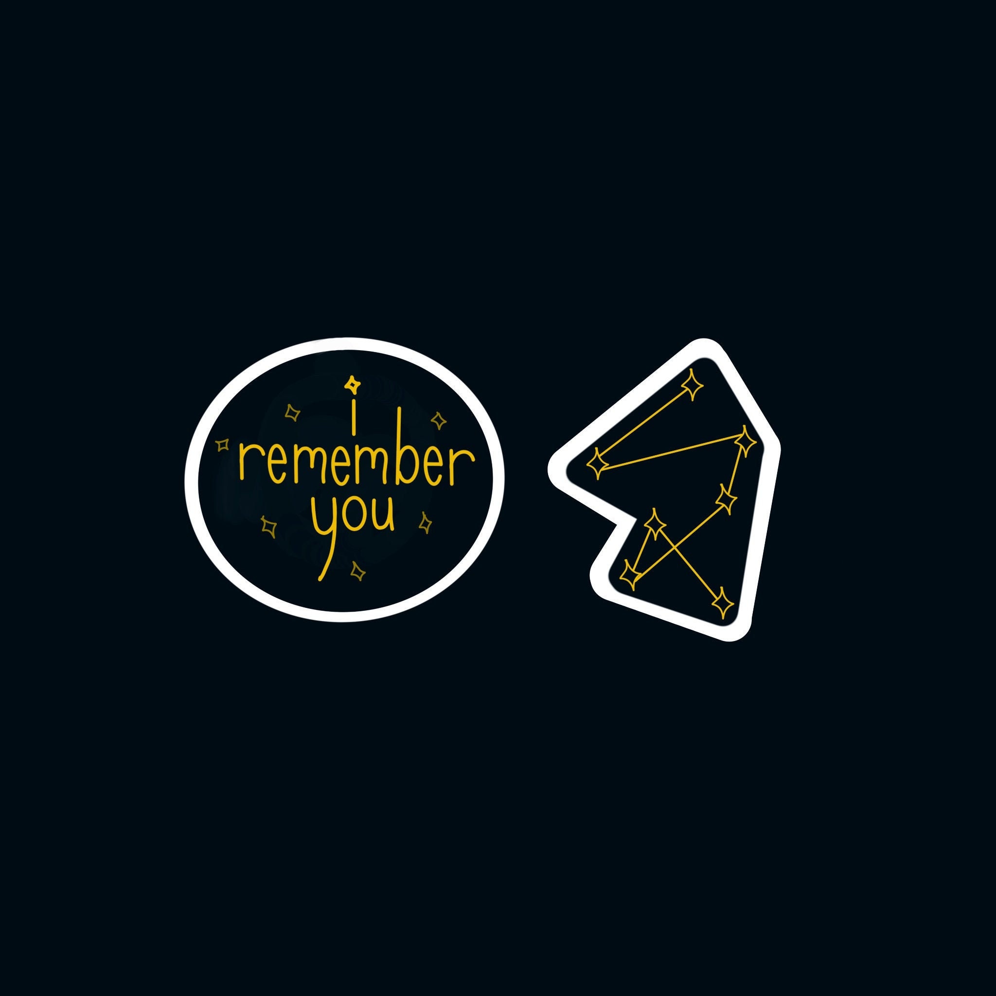 Addie Larue Pack Set of Two Stickers I Remember You Sticker Addie Larue ...