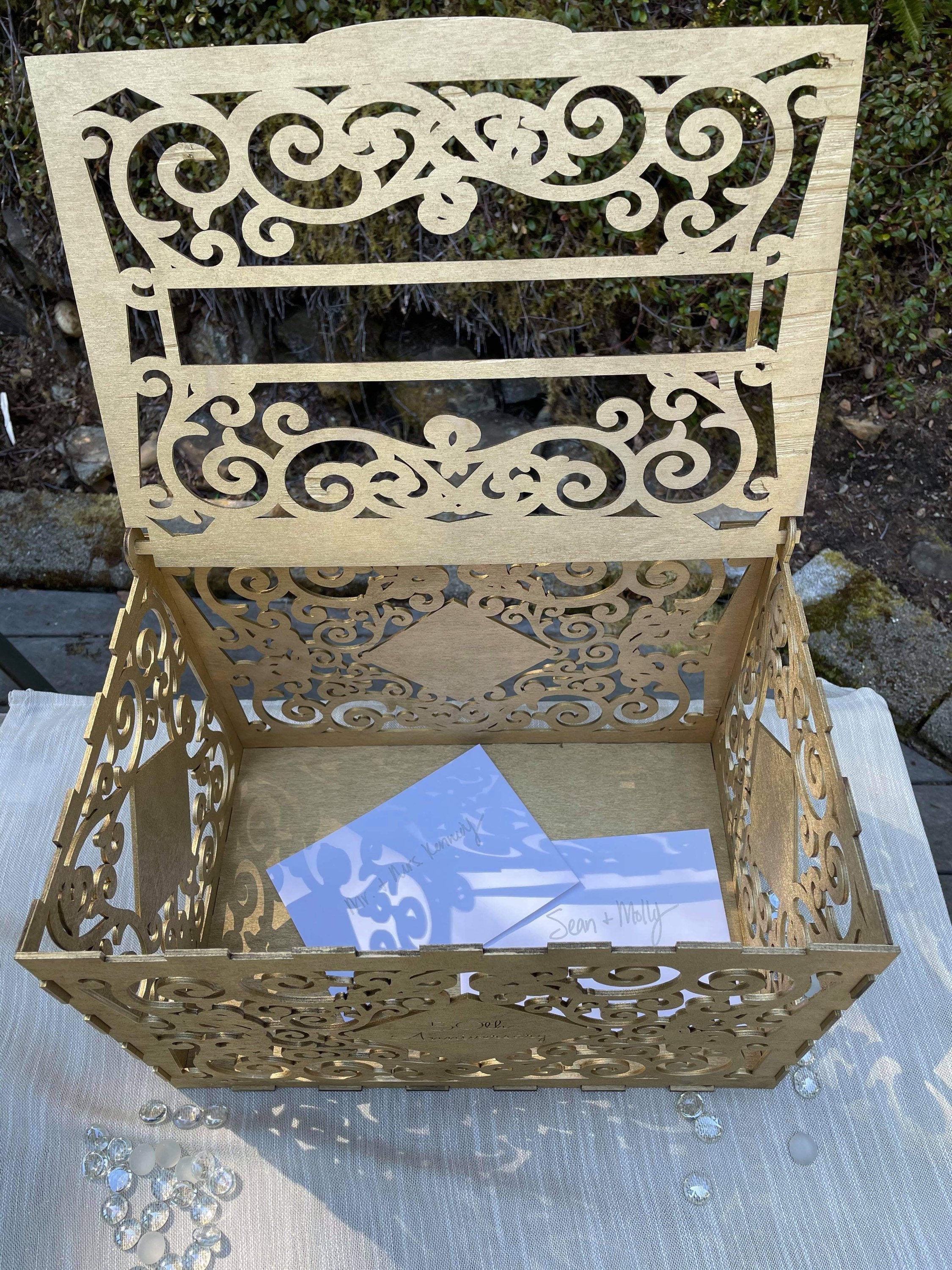 Card Box SVG Wedding Cards Graduation Cards Anniversary | Etsy