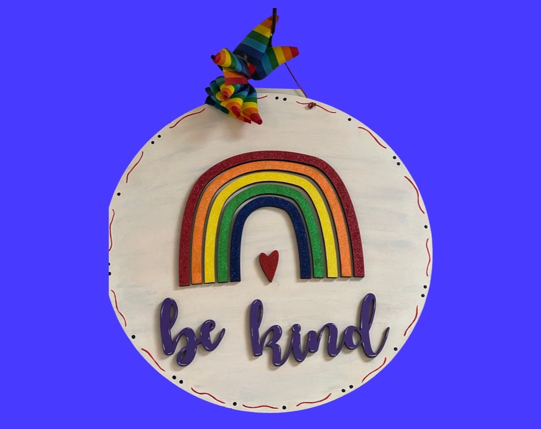 DIY Be Kind Blank Door Hanger - Etsy