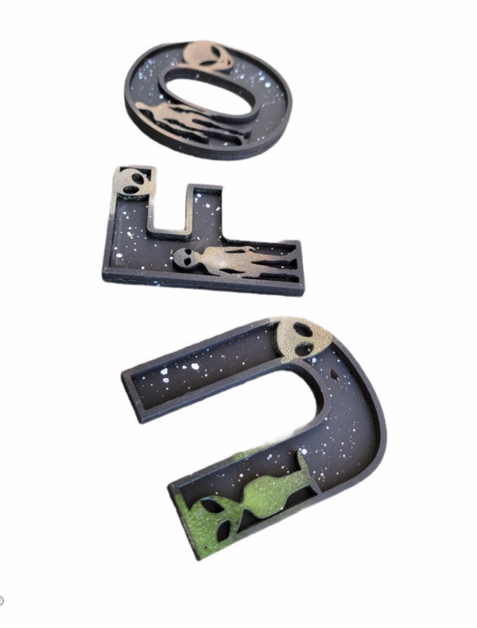 Alien/ufo Letters SVG Wall Decor Alien/ufo Name Sign - Etsy