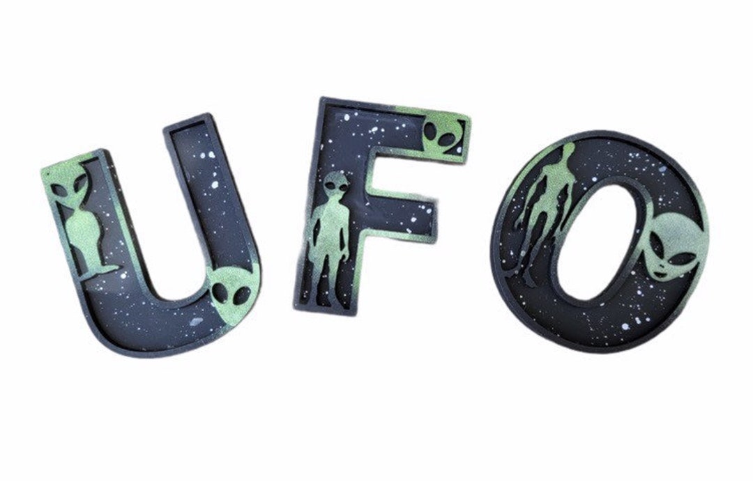 Alien/ufo Letters SVG, Wall Decor, Alien/ufo Name Sign - Etsy
