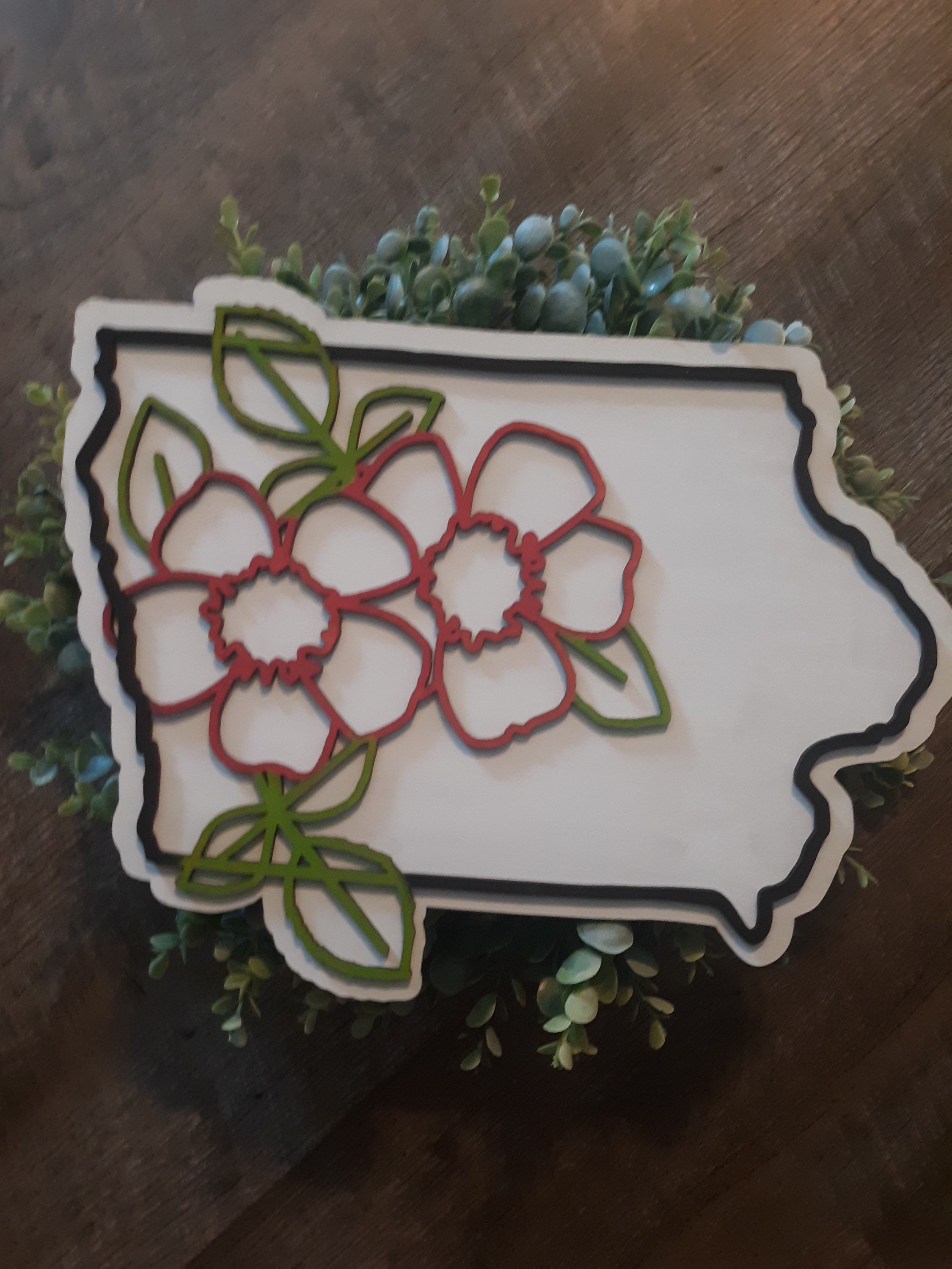 Iowa Flower SVG | Etsy