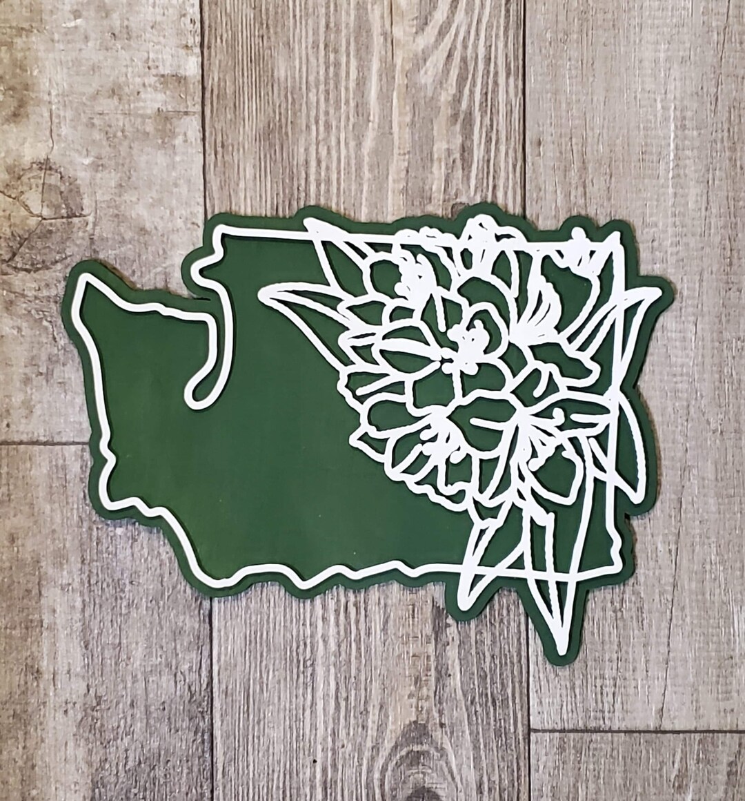 Washington Flower SVG - Etsy