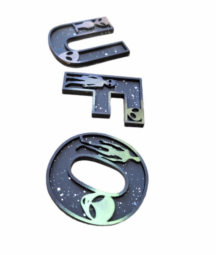 Alien/ufo Letters SVG Wall Decor Alien/ufo Name Sign - Etsy
