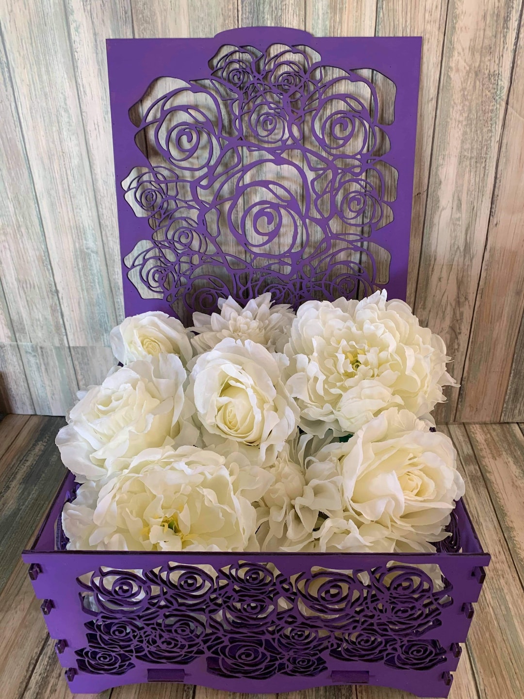 Rose Box SVG, Laser Cut Box - Etsy