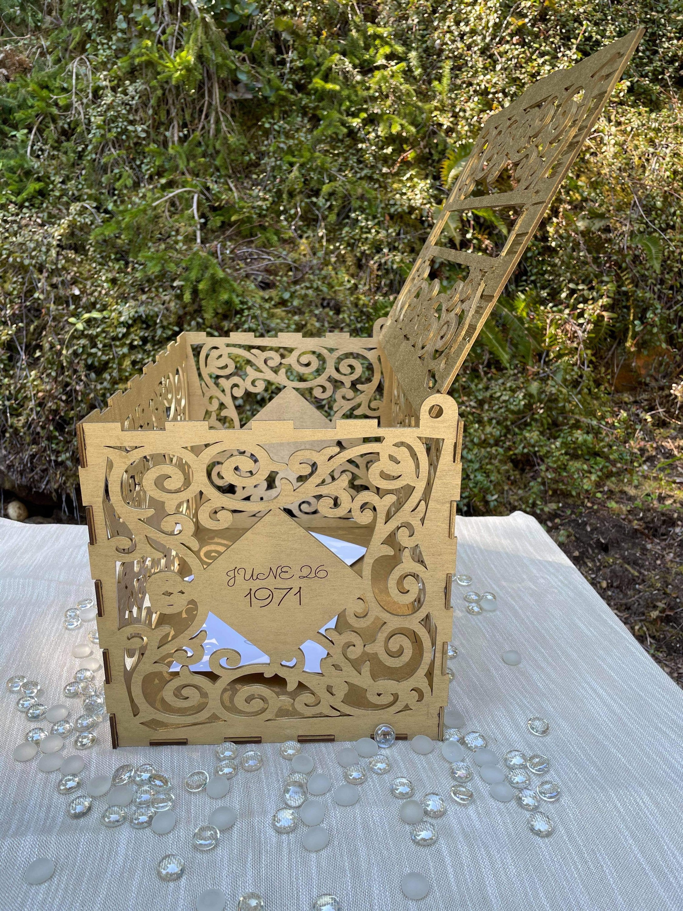 Card Box SVG Wedding Cards Graduation Cards Anniversary | Etsy