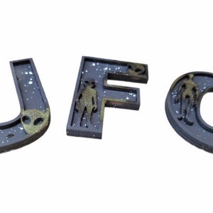 Alien/ufo Letters SVG, Wall Decor, Alien/ufo Name Sign - Etsy