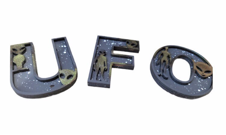 Alien/ufo Letters SVG, Wall Decor, Alien/ufo Name Sign - Etsy