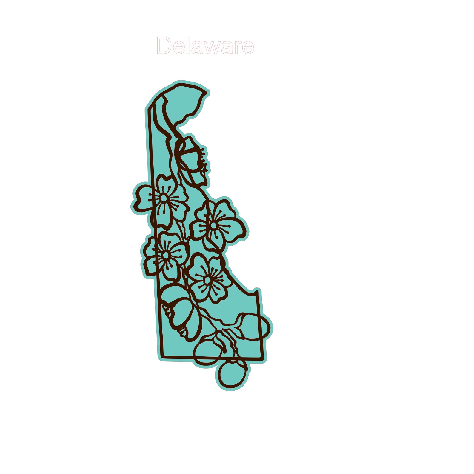 Delaware Flower SVG - Etsy