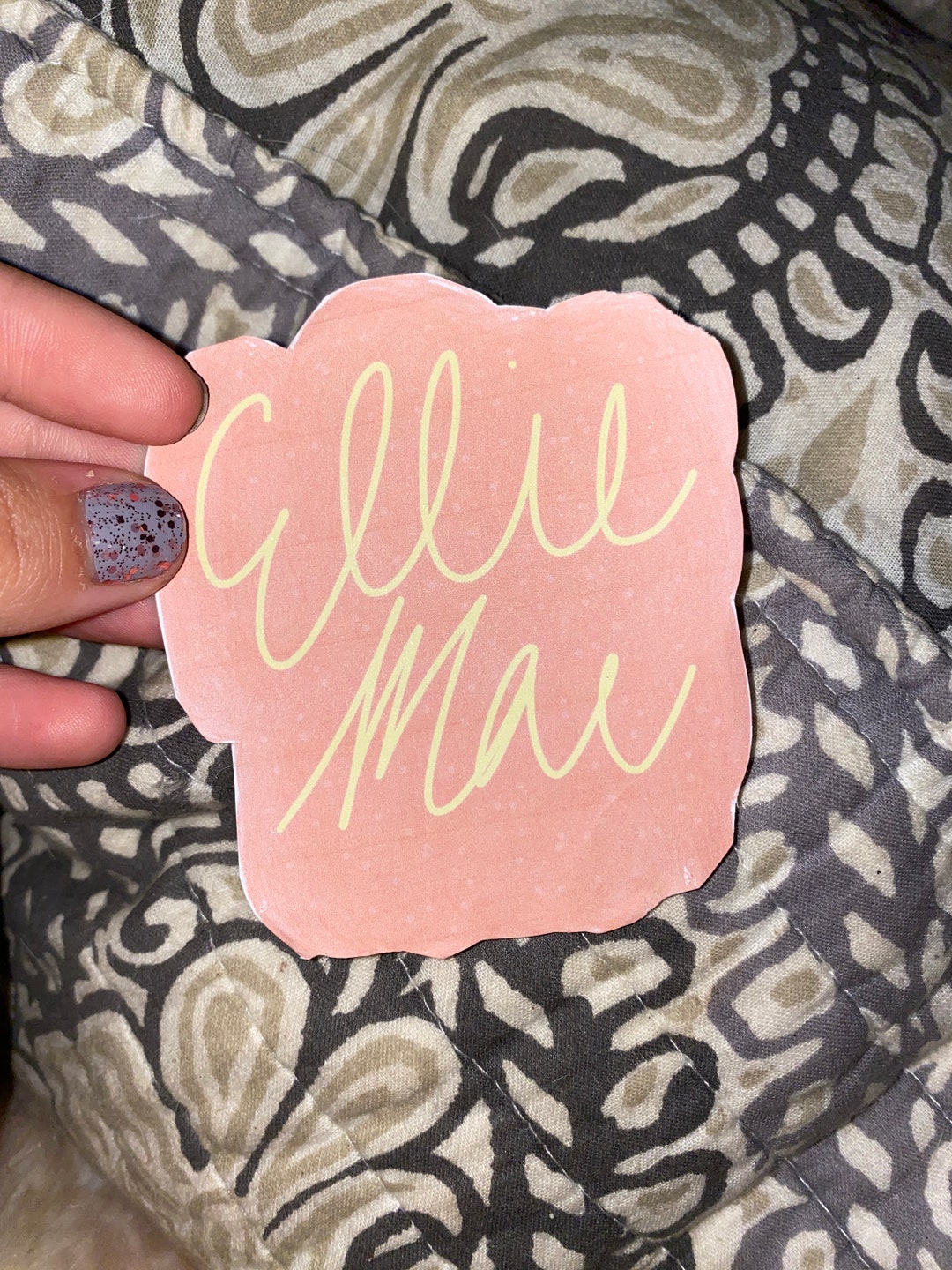 Custom Name Sticker - Etsy