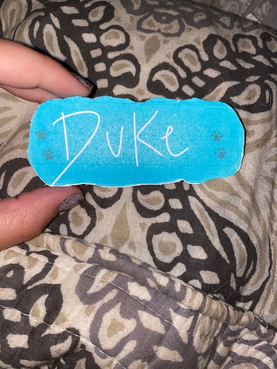 Custom Dog Name Sticker | Etsy