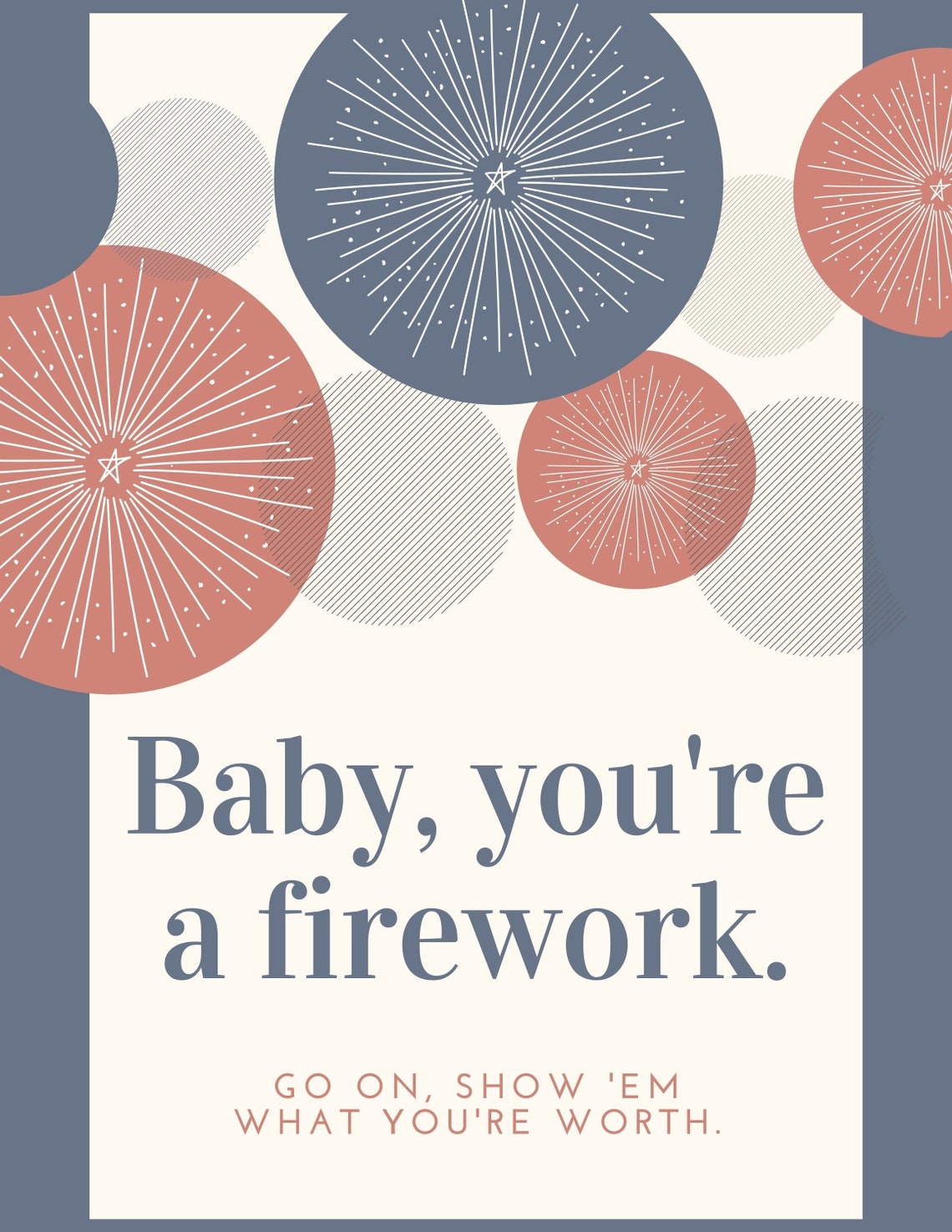 Katy Perry Firework Song Lyrics Printable Poster Etsy