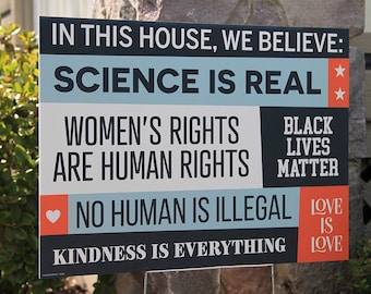 Science is Real Sign - Etsy