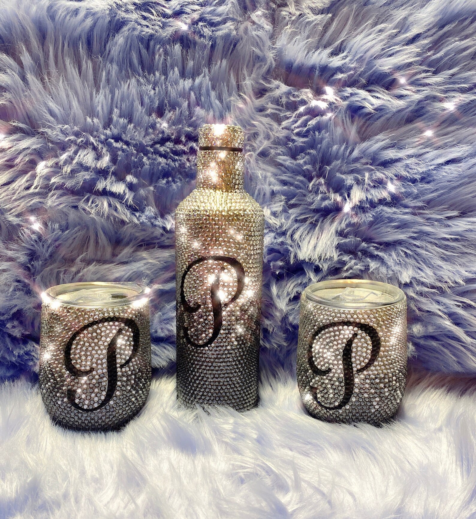 Custom Wine Tumbler Set - Etsy