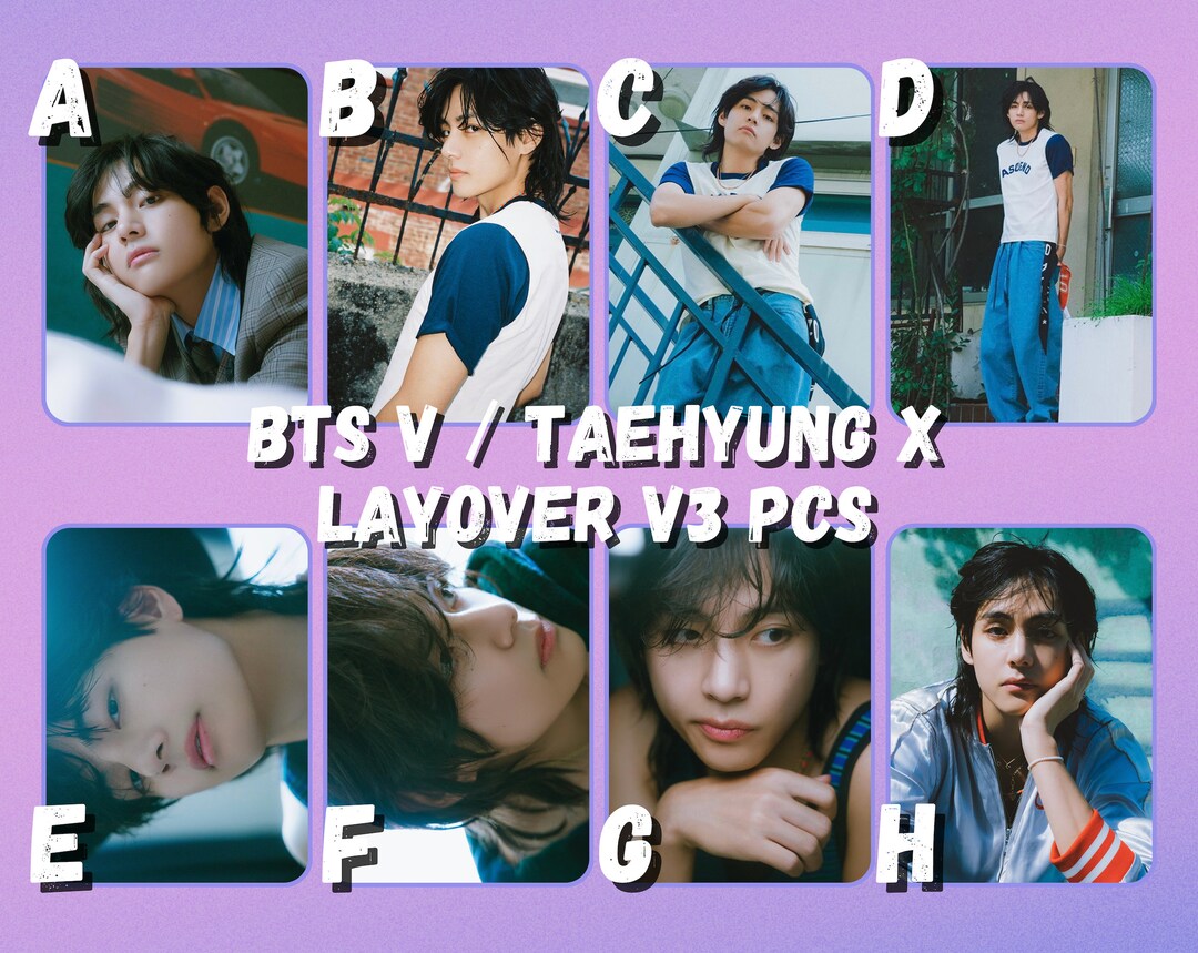BTS V / Taehyung X Layover V3 Photocards - Etsy