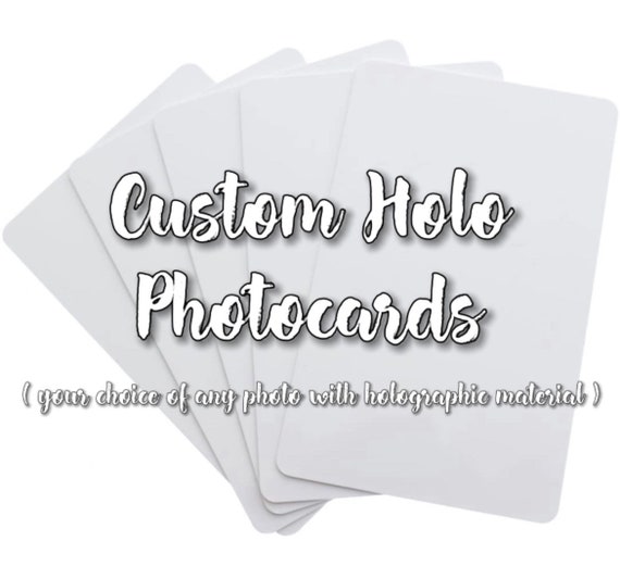 Custom Holographic Photocards - Etsy
