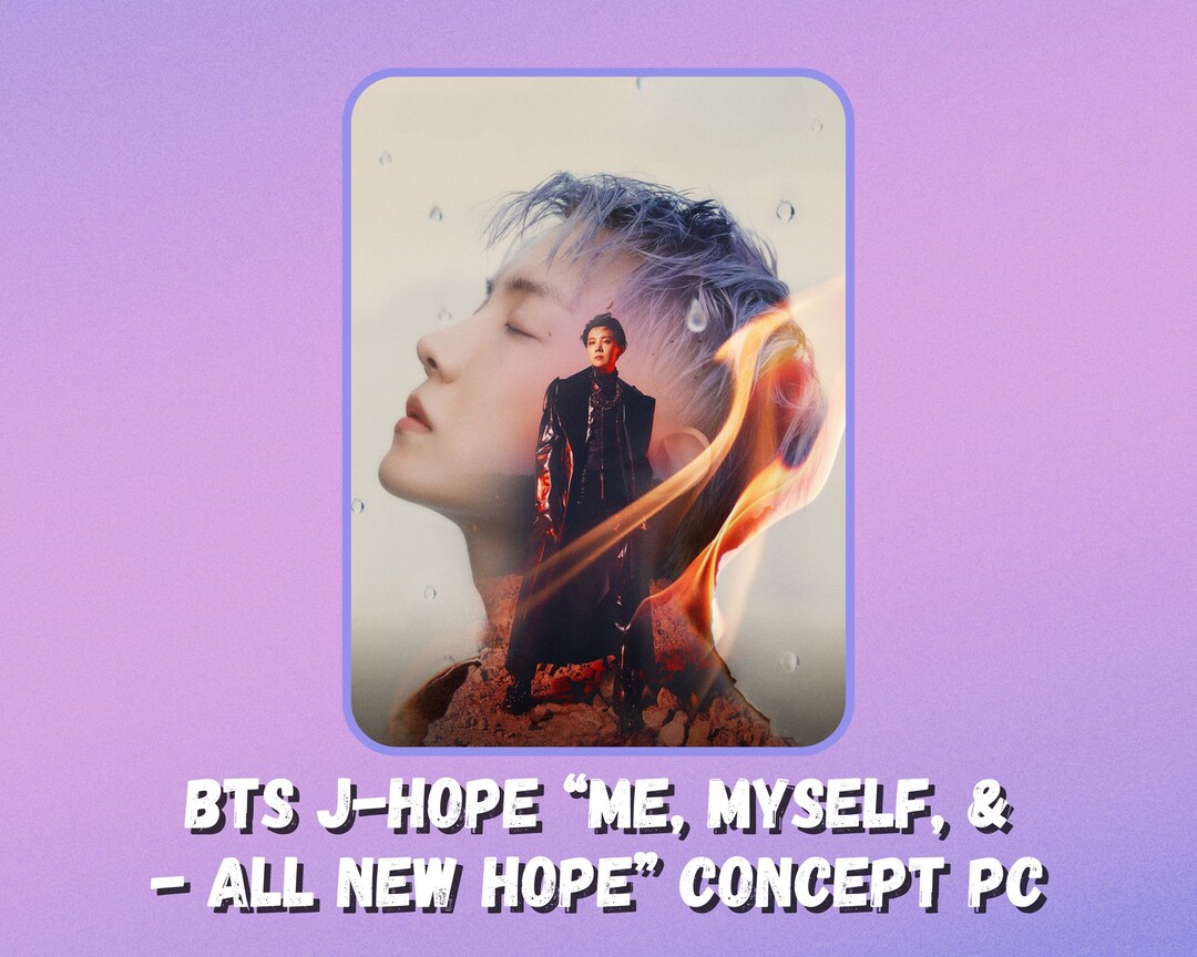 BTS J-hope “me, Myself, & - All New Hope” Concept Photocard - Etsy