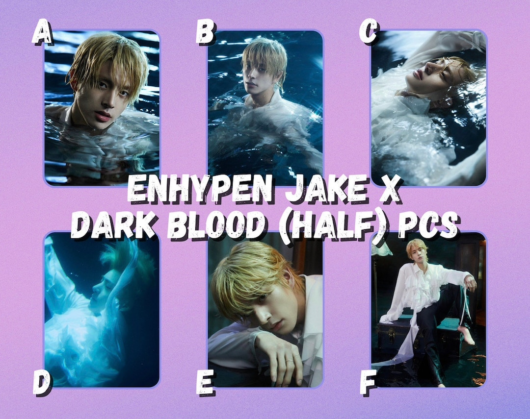Enhypen Jake X Dark Blood (half) Photocards - Etsy