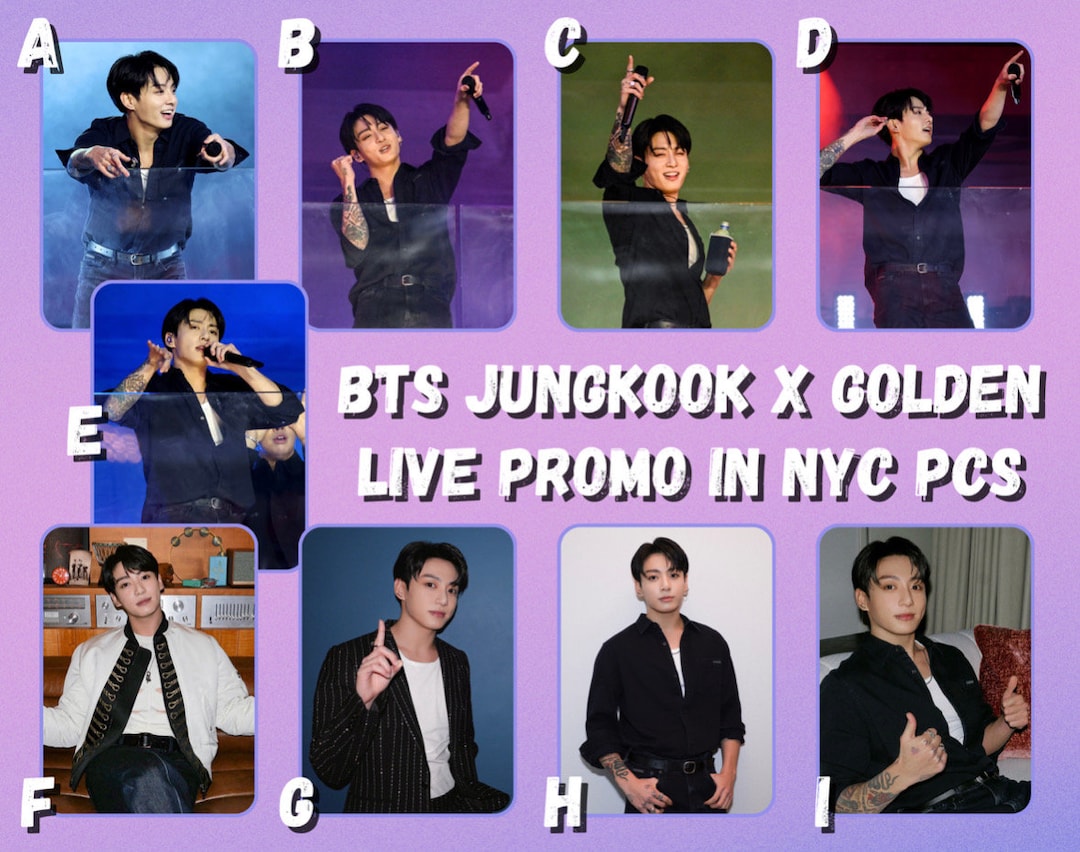 BTS Jungkook X Golden Live Promo in NYC Photocards - Etsy