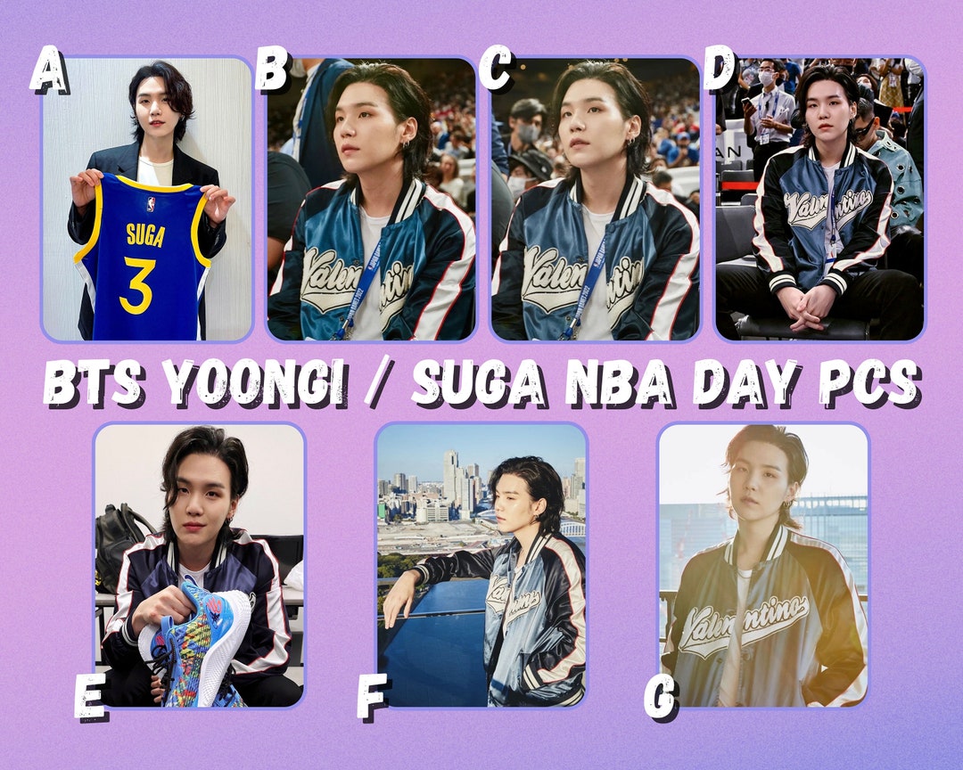 BTS Yoongi / SUGA NBA Day Photocards - Etsy