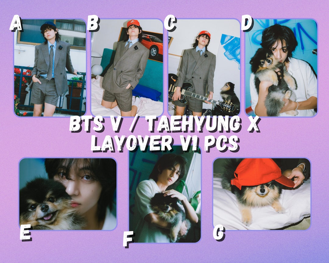 BTS V / Taehyung X Layover V1 Photocards - Etsy