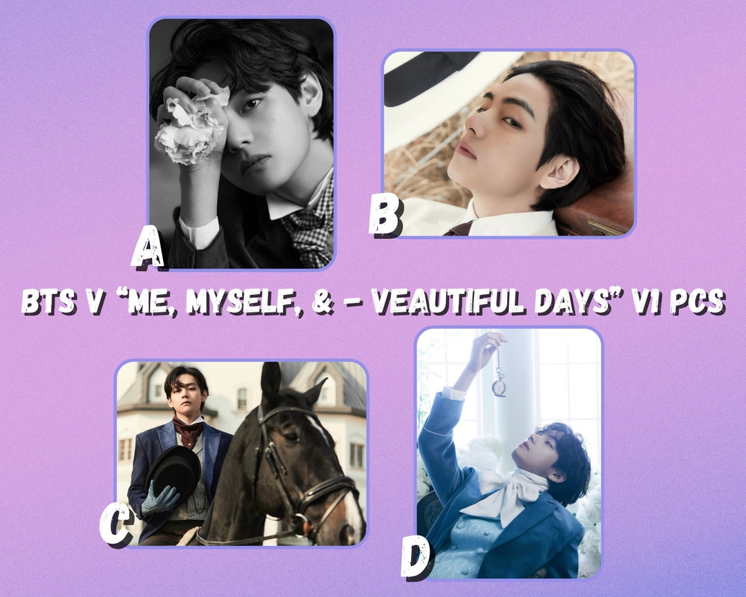 BTS V “me, Myself, & - Veautiful Days” V1 Photocards - Etsy