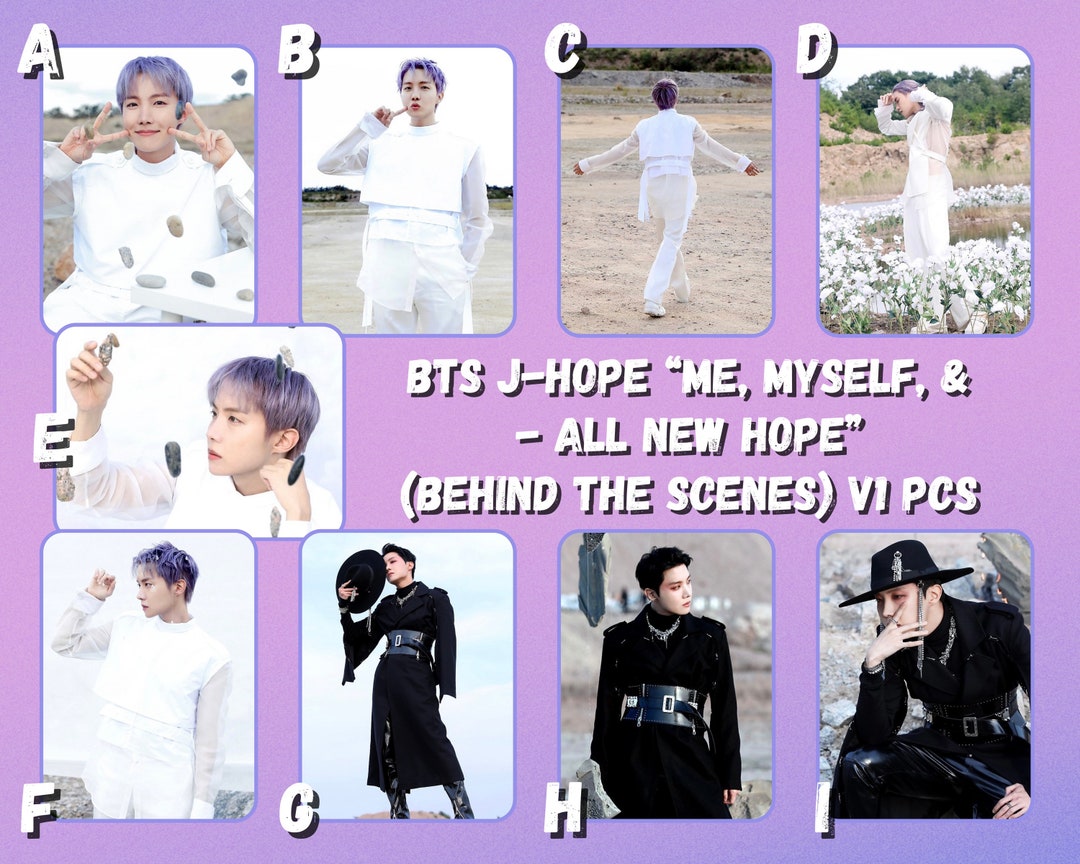 BTS J-Hope “Me, Myself, & - All New Hope” (detrás de escena) Tarjetas ...