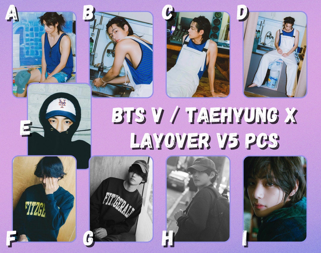 BTS V / Taehyung X Layover V5 Photocards - Etsy